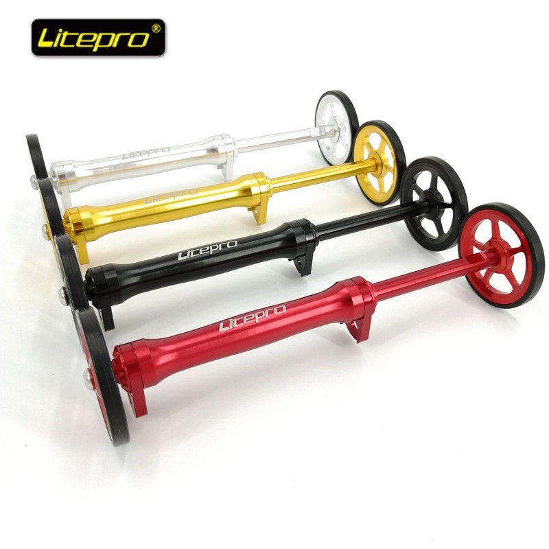 Litepro Easy Wheel & Extension Rod For Brompton Rear Cargo Rack ...