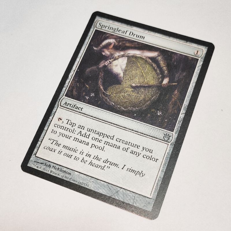 MTG Card SPRINGLEAF DRUM Magic the Gathering Trading Card Game ...