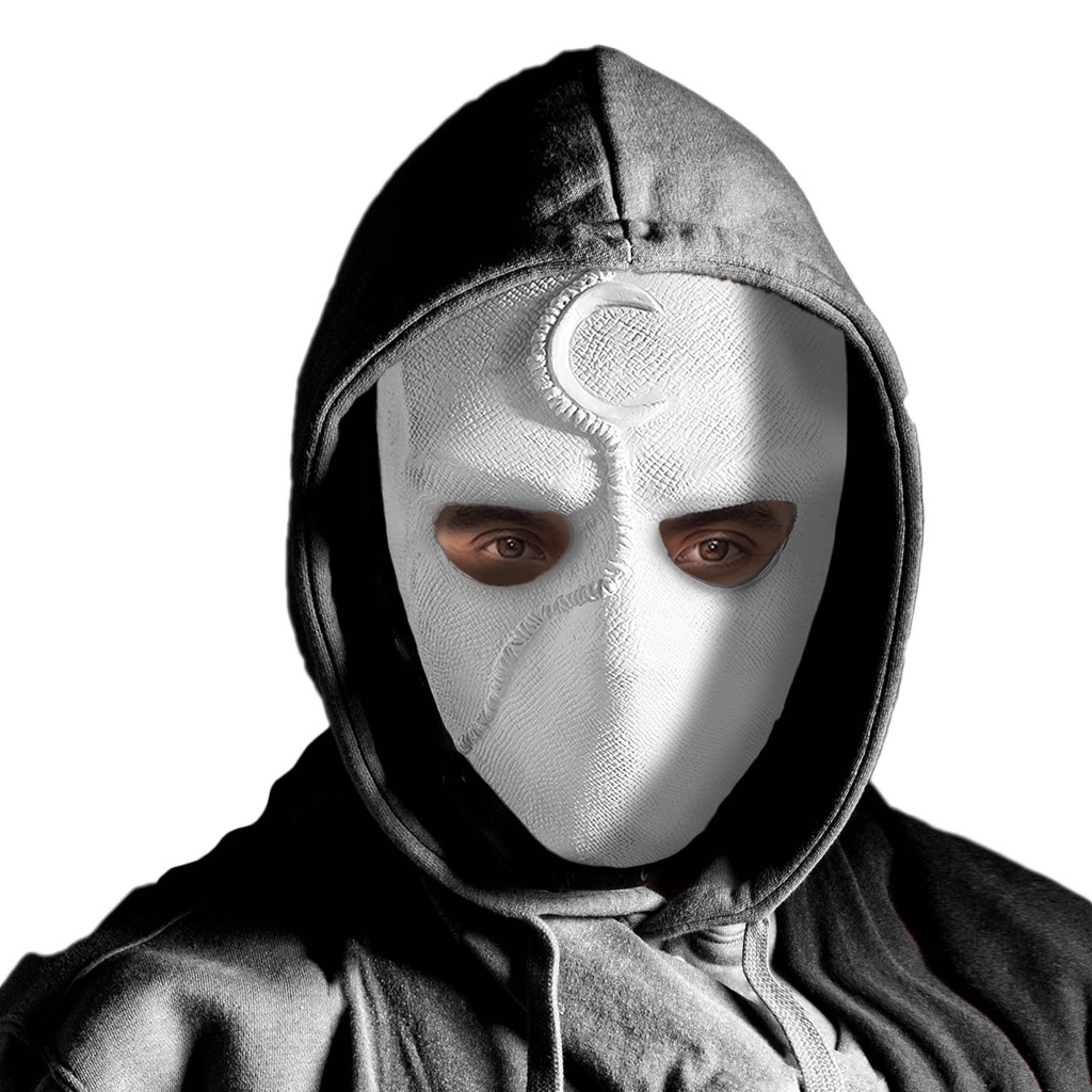 2022 Marvel Newest Moon Knight Marc Spector Cosplay Mask Costume Latex ...