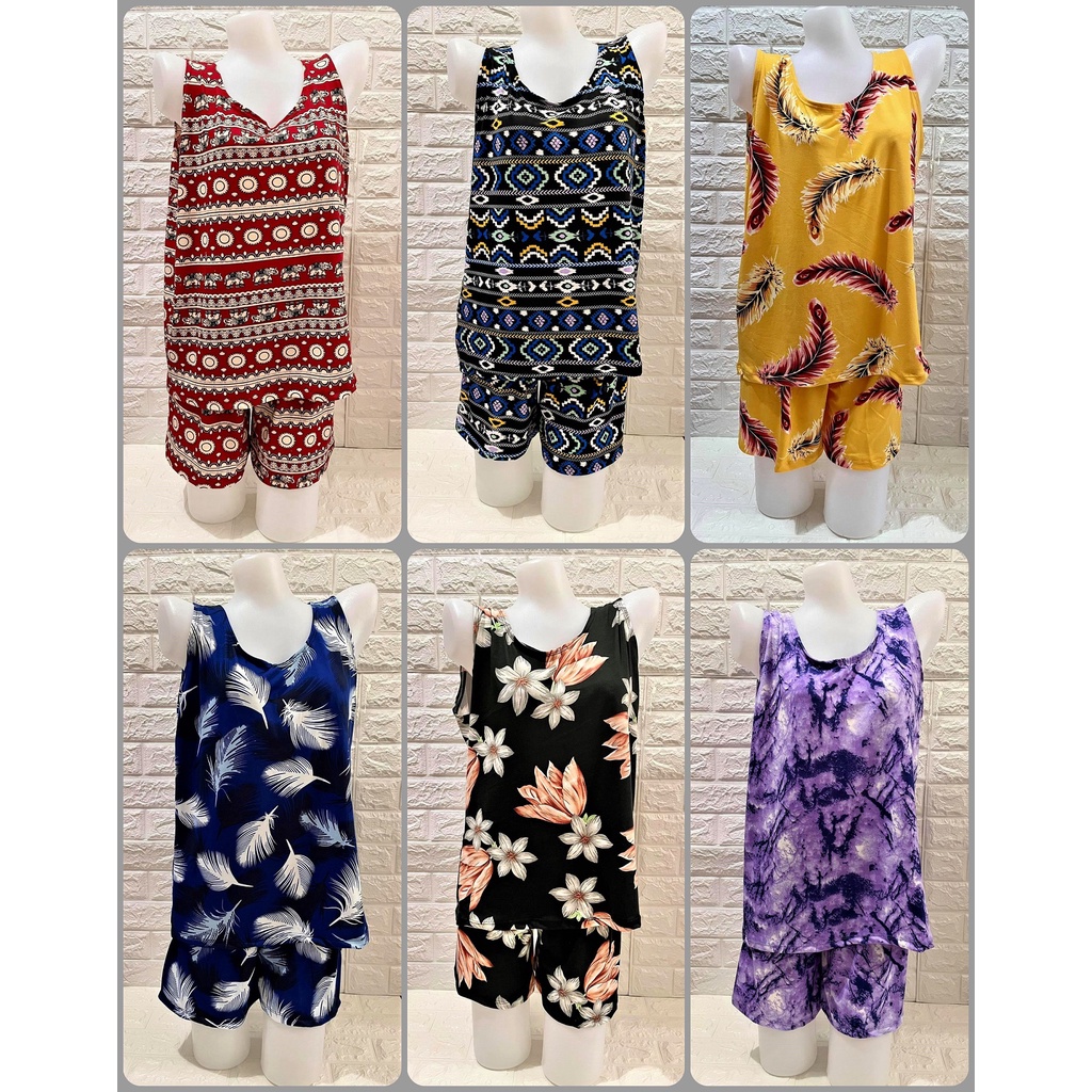 Terno Sando + Shorts / Pambahay / Coordinates ( fits medium to 2X) with ...