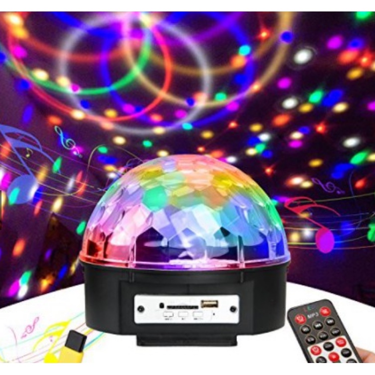 Bluetooth DJ Disco Ball Laser Projector Lumiere Stage Lamp Sound ...