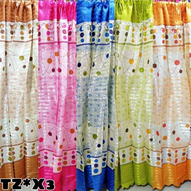 Sheering Curtain Good Quality Thick Silk Fabric Curtain Without Ring ...