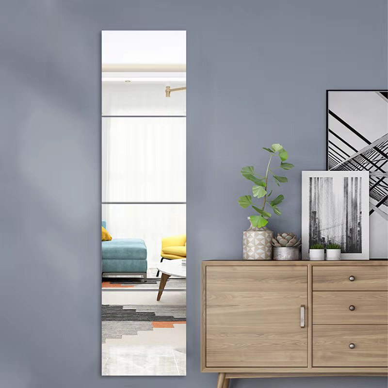 HD glass mirror 22cm*22cm*4 pieces of full-body mirror self-adhesive ...