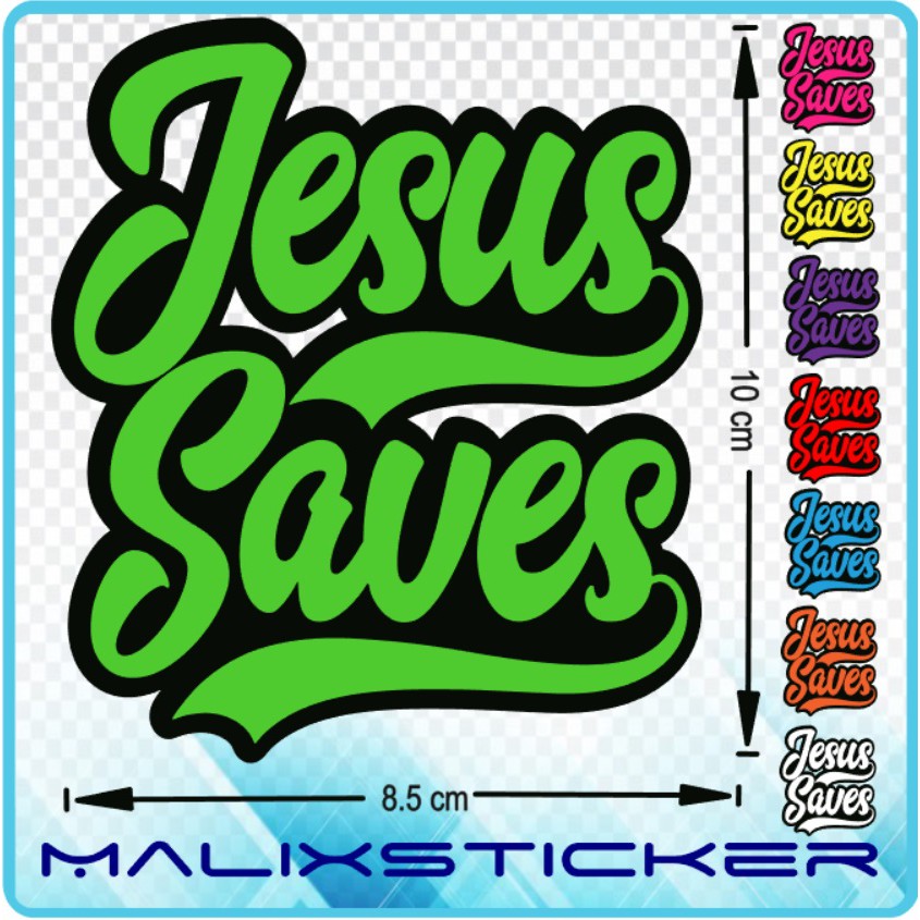 JESUS SAVES STICKER DECALS | Shopee Philippines