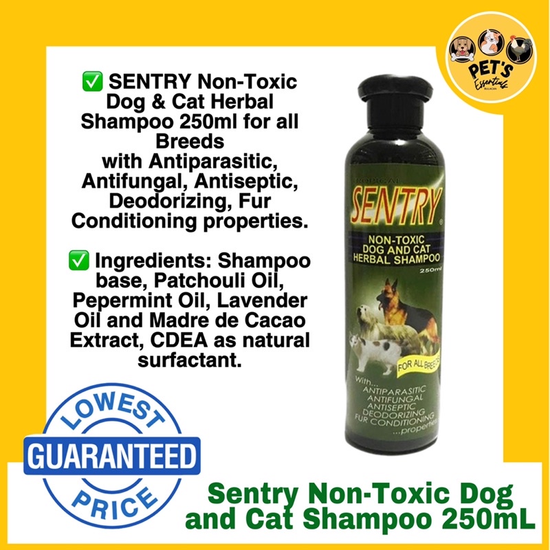 Sentry Non-Toxic Dog and Cat Shampoo 250mL | Shopee Philippines