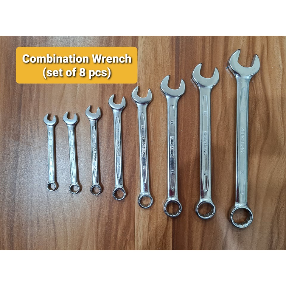Open Wrench Close Wrench Combination Wrench (set of 8 pcs) 8mm-24mm ...