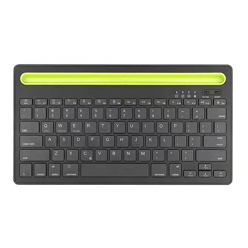 Bluetooth rechargeable wireless keyboard with integrated stand multi ...