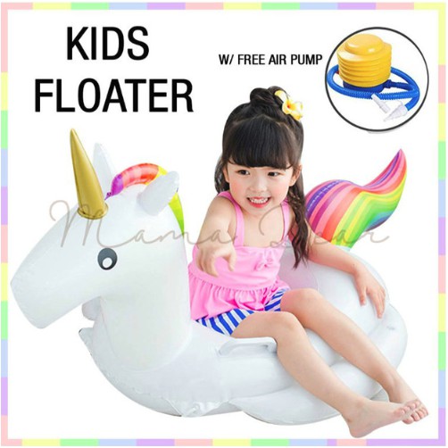 Unicorn Kids Floater Rainbow Unicorn Inflatable Floater Kids | Shopee ...