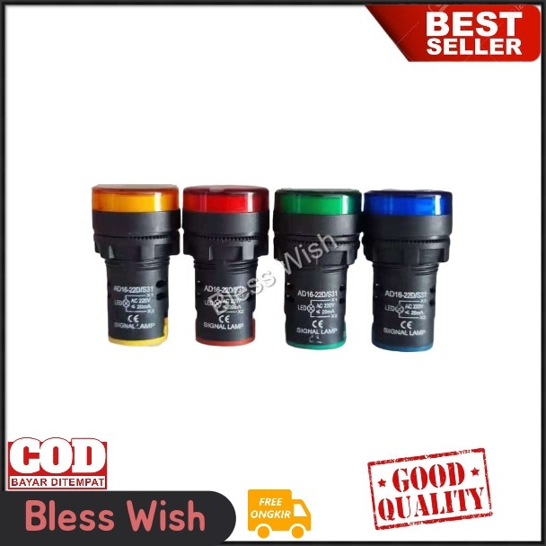 Pilot Lamp LED 22mm AC.220v (Blue Lamp Signal) | Shopee Philippines