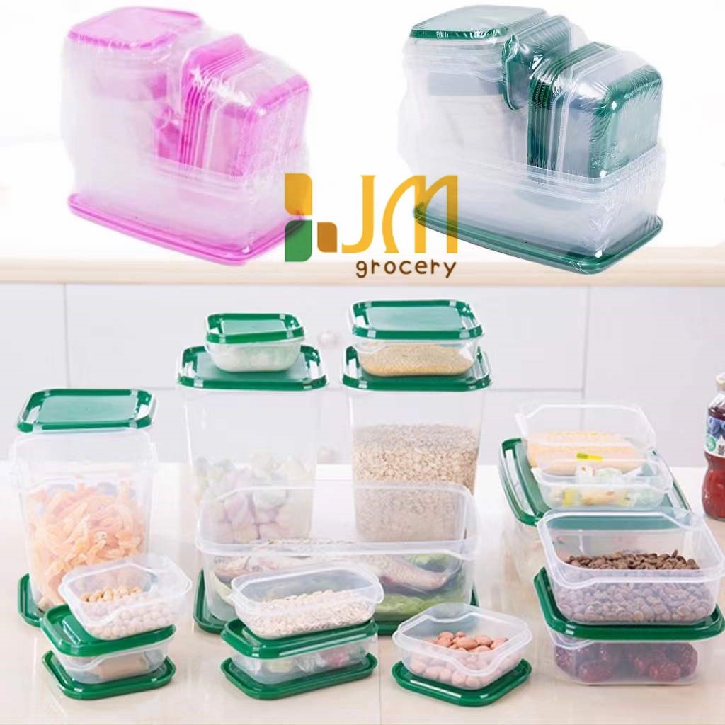 JM- 17pcs food container set Kitchen Container Food Storage Box ...