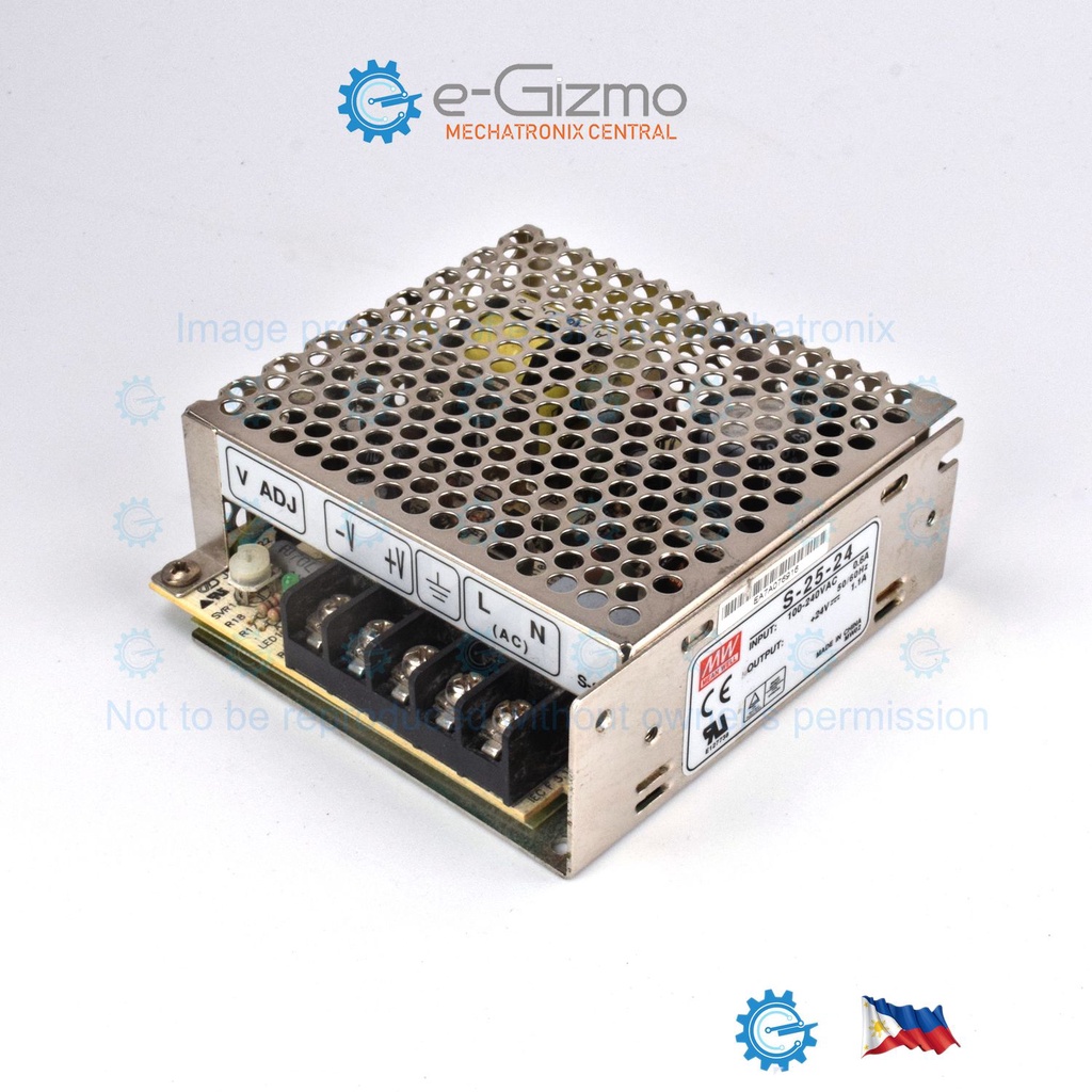 Mean Well 24V 1.1A Industrial Power Supply S-25-24 Meanwell [Surplus ...