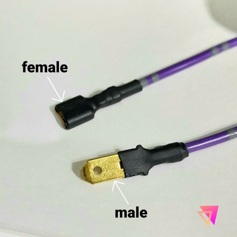 2pcs Horn Socket Crimped Japan Copper Wire #16 High Quality Insulator ...