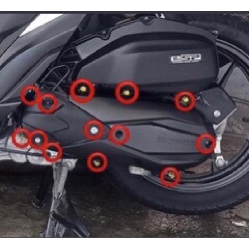 Gold. honda Click/Airblade Crankcase bolts set | Shopee Philippines