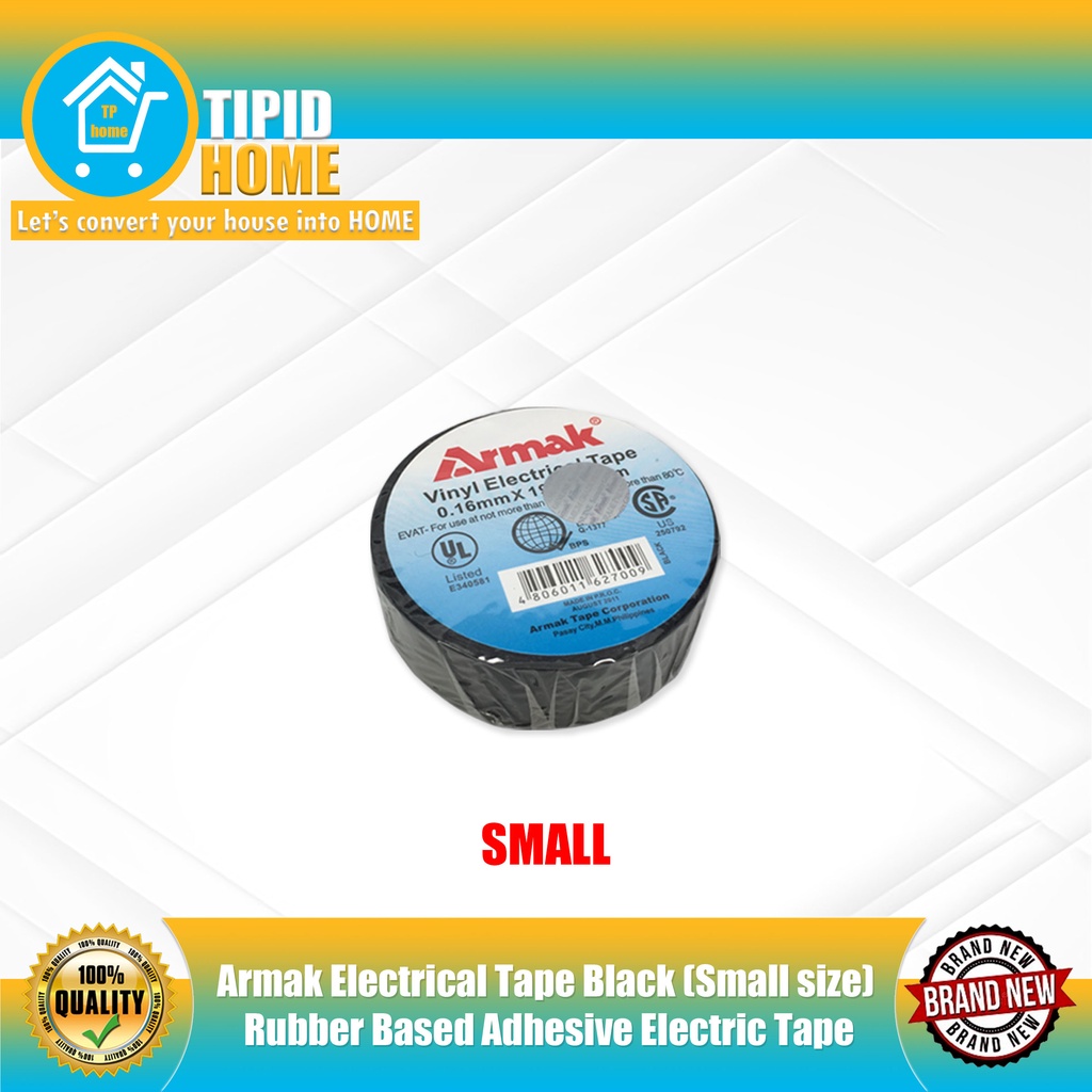 Armak Electrical Tape Black (Small size) Rubber Based Adhesive Electric ...