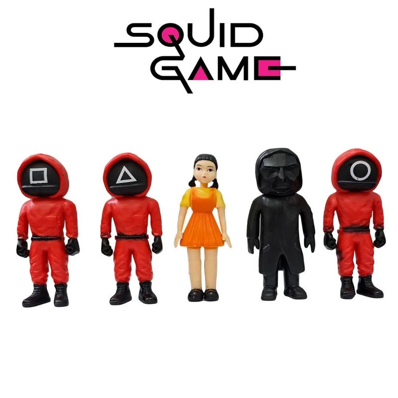 Action Figure Squid Game Contents 5 Pcs Figure Topper | Shopee Philippines