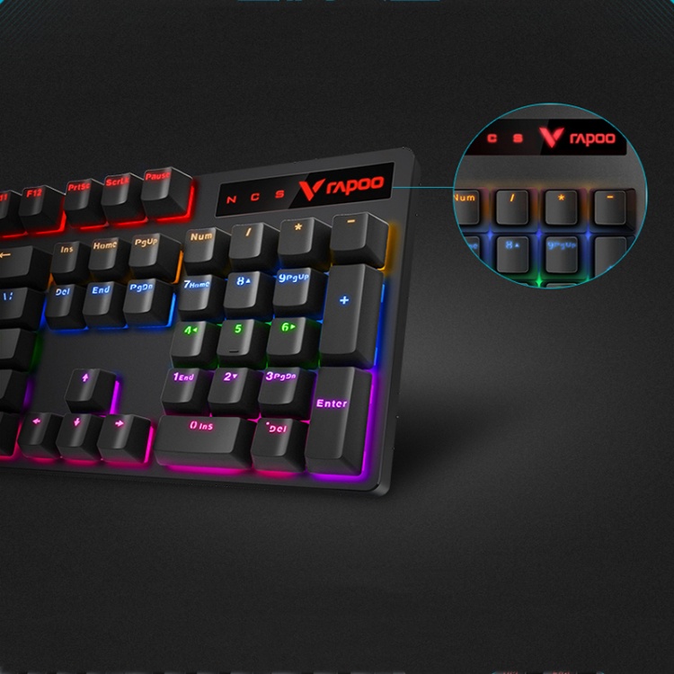 Rapoo Mechanical Keyboard V500 PRO/SE Wired Gaming Keyboard USB RPB 104Key Apply to PC laptop ...