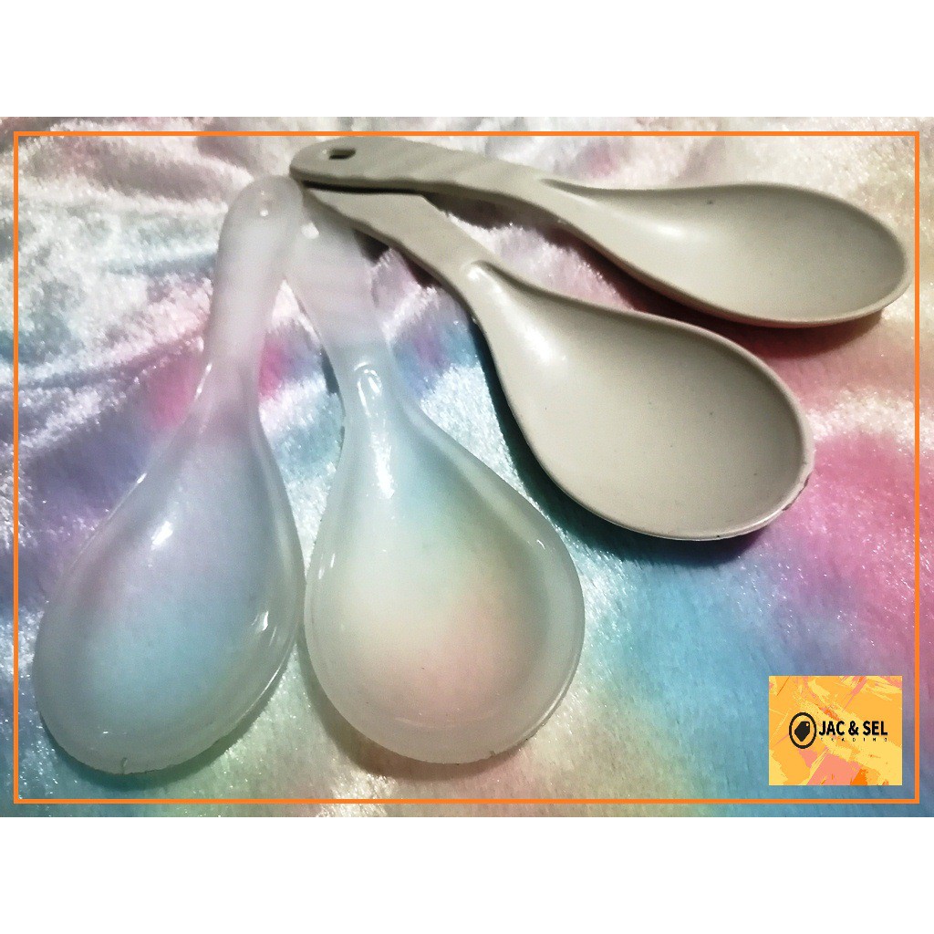 Plastic Rice Paddle Food Spoon (2 PCS) | Shopee Philippines