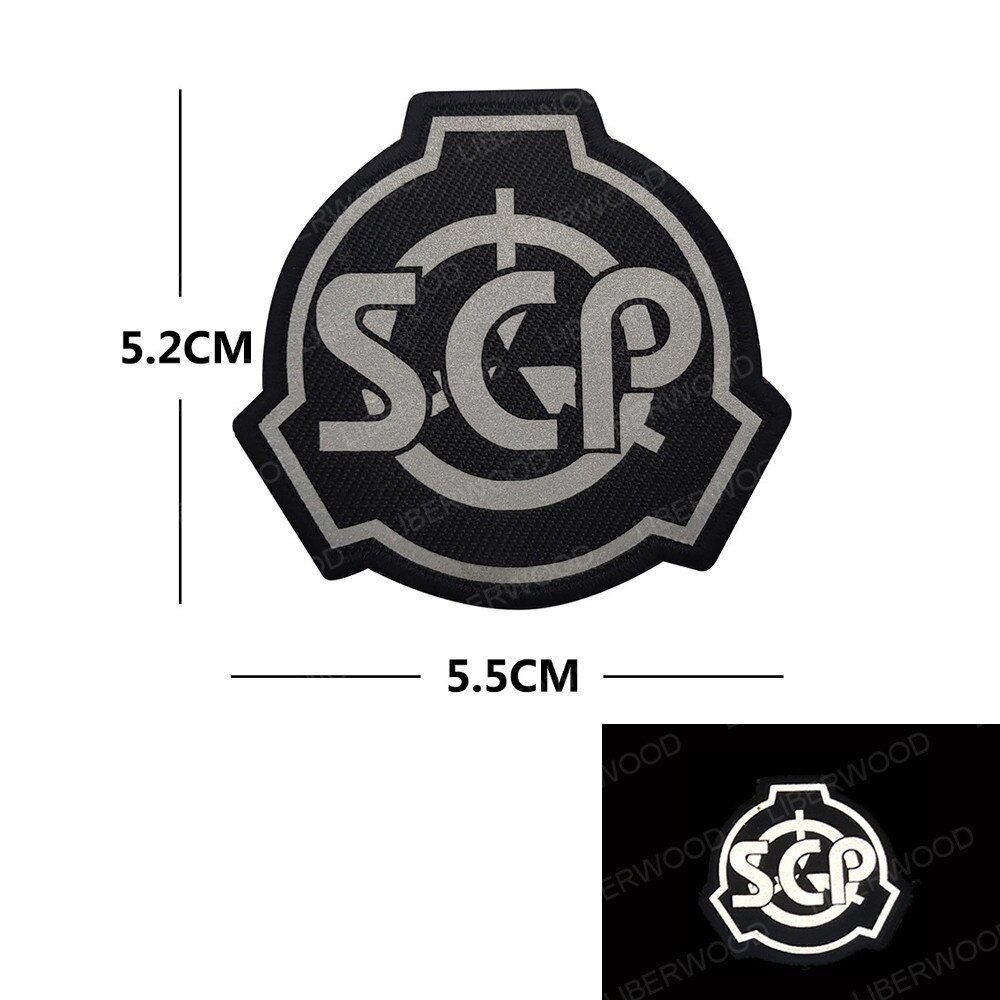 SCP Foundation Logo Embroidery Patch Supernatural Lovers Reflective ...