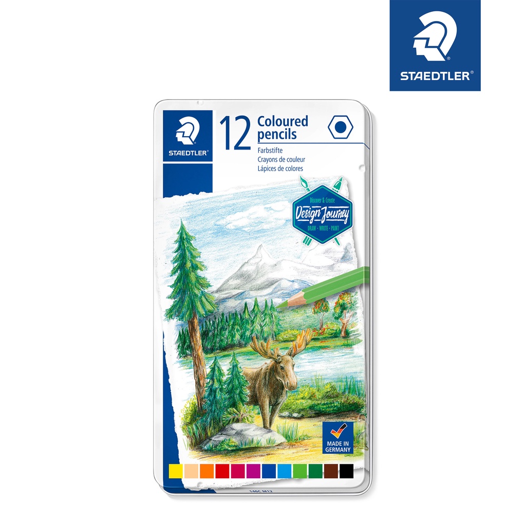 Staedtler Design Journey Coloured pencil metal case 100% PEFC ...