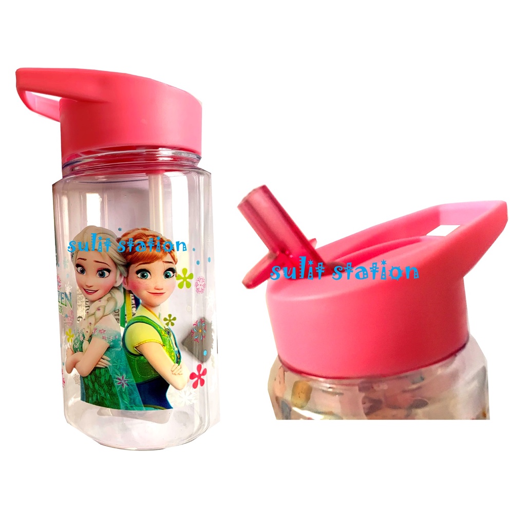 FROZEN ELSA ANNA WATER DRINKING JUG BOTTLE TUMBLER with STRAW | Shopee ...