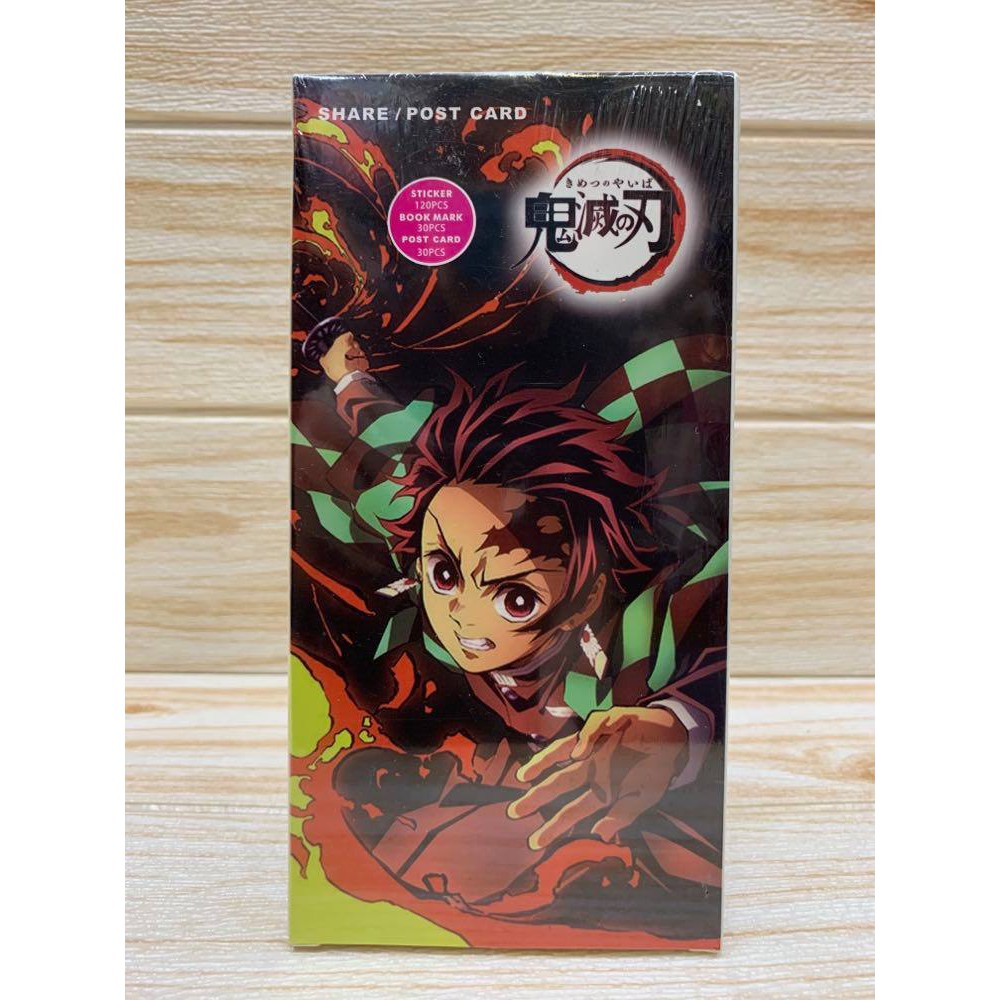 DEMON SLAYER 180 PIECES Postcards , Bookmarks, Stickers Set | Shopee ...
