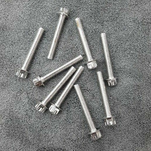 Salaya 6mm 4 stainless steel screws for engine block mounting, glove ...
