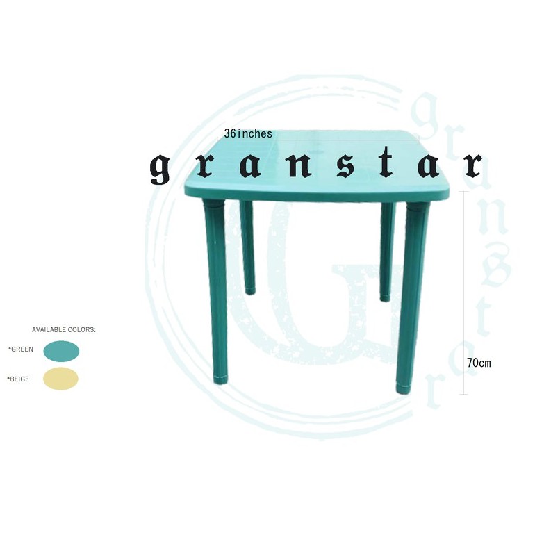 Square Table Monoblock 36x36inches | Shopee Philippines