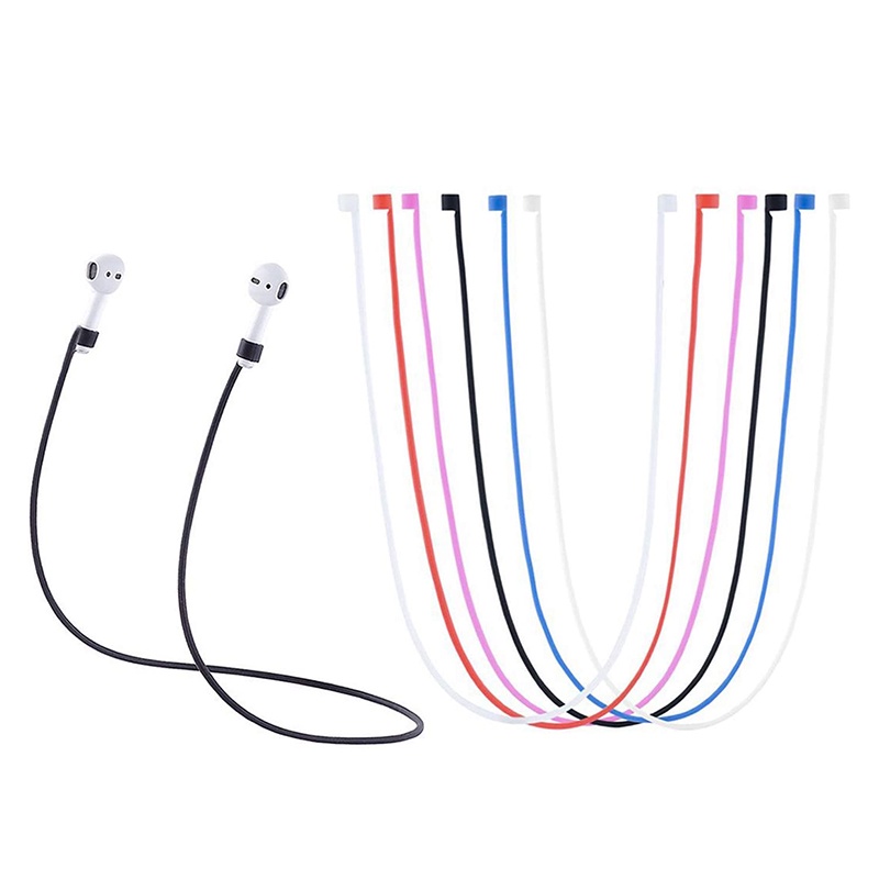 Silicone Anti-lost Neck Strap Wireless Earphone String Rope Headphone ...