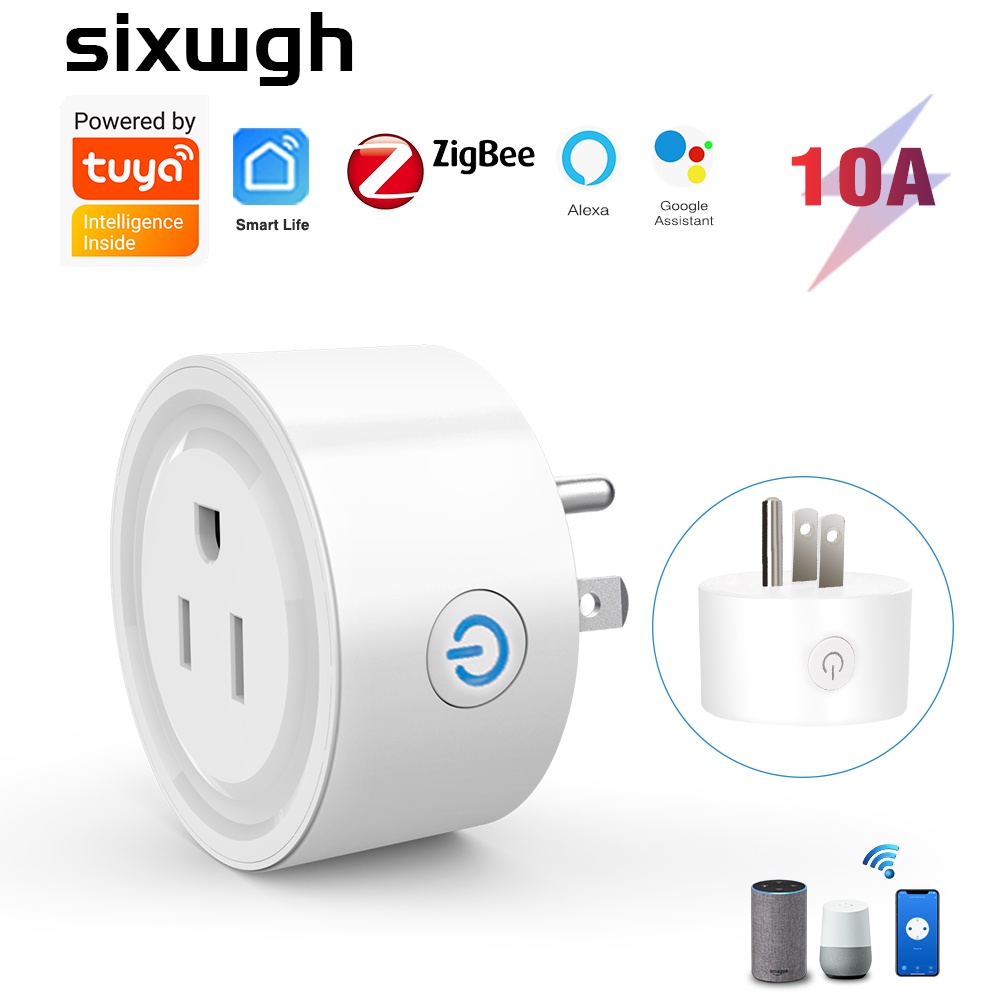 Tuya ZigBee Smart Socket US Smart Plug Timer Works With Smart Life APP Voice Alexa Google Home ...