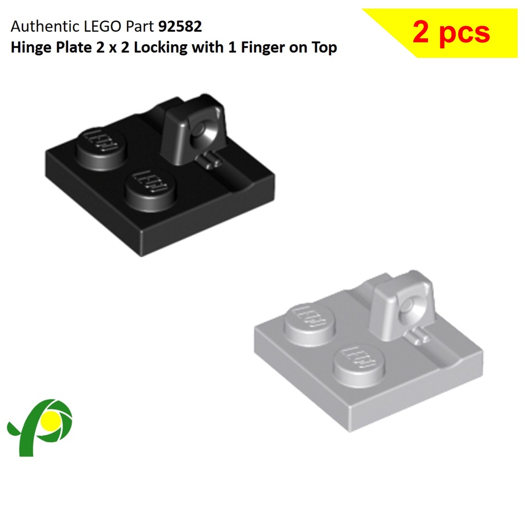 LEGO Parts 92582 Hinge Plate 2x2 Locking with 1 Finger on Top | Shopee ...