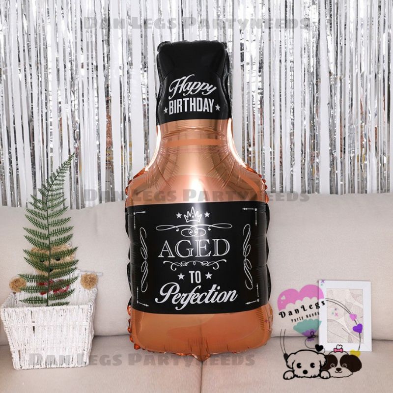 2ft. Whisky Balloons Aged to Perfection Foil Balloons Birthday Balloons ...