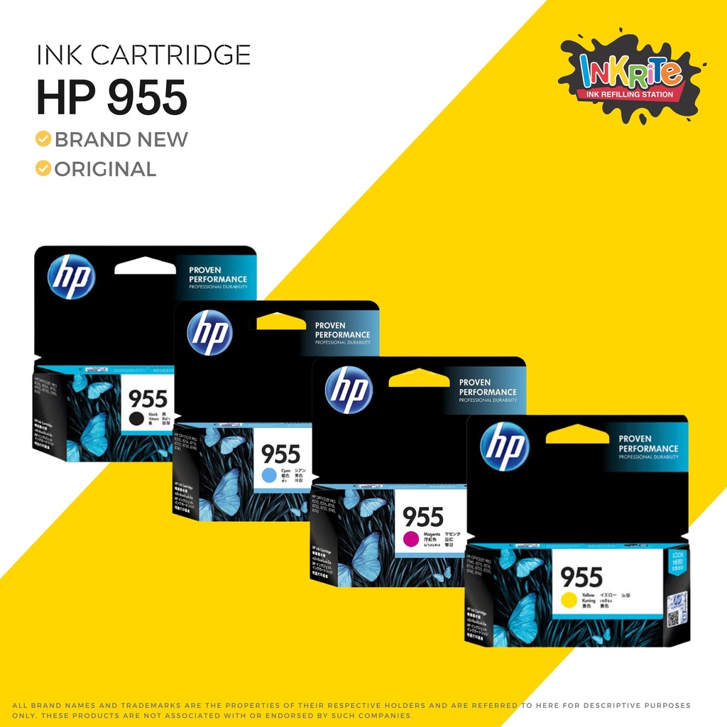 Original Genuine HP 955 Ink Cartridge for Officejet 8210 8216 8218 7720 ...