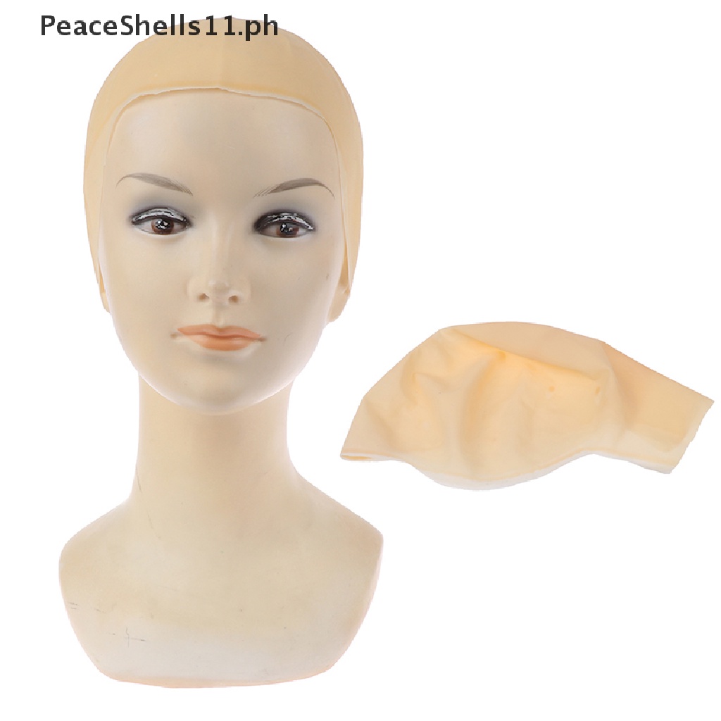 NFPH Skinhead Bald Head Latex Skin Wig Cap Fake Unisex Party Hair Care ...