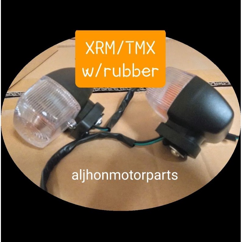 Honda Signal Light XRM orange , white with Rubber (Sold in set/ 2pcs ...