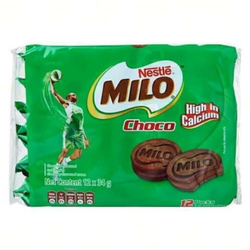 Milo Cookies Choco Milk/Biscuit Milo Sandwich Chocomilk Choco 408gr ...