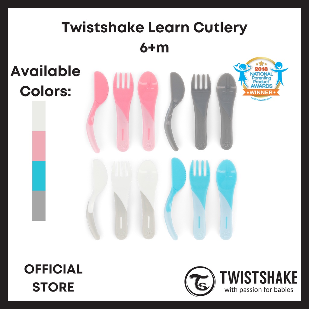 Twistshake Learn Cutlery 6+m | Shopee Philippines