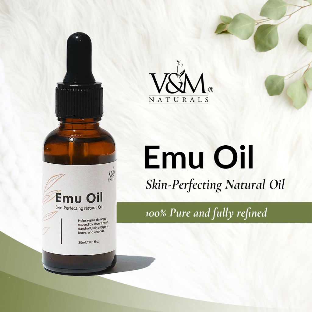 ℗V&M Naturals Emu Oil - Skin-Perfecting Natural Oil (30Ml) | Shopee ...