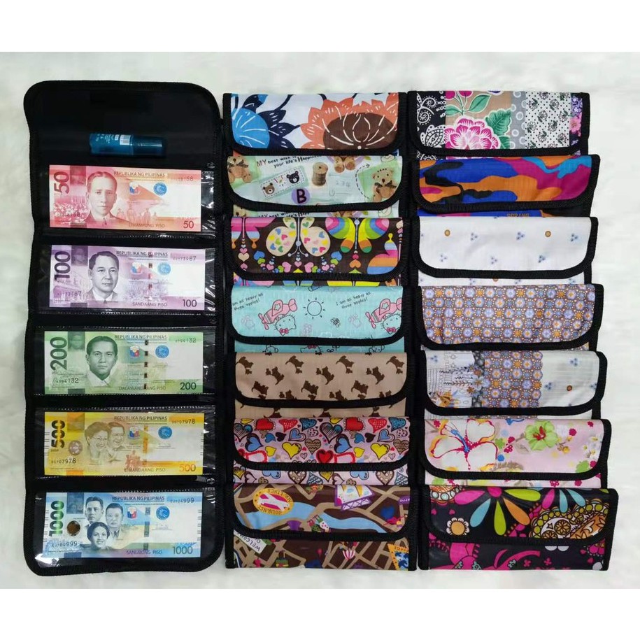 5 -Zipper Money Bills Organizer Waterproof (5 slots ) | Shopee Philippines