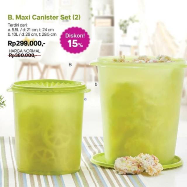 Maxi Canister set Of 2pcs Size 10L And 5L | Shopee Philippines