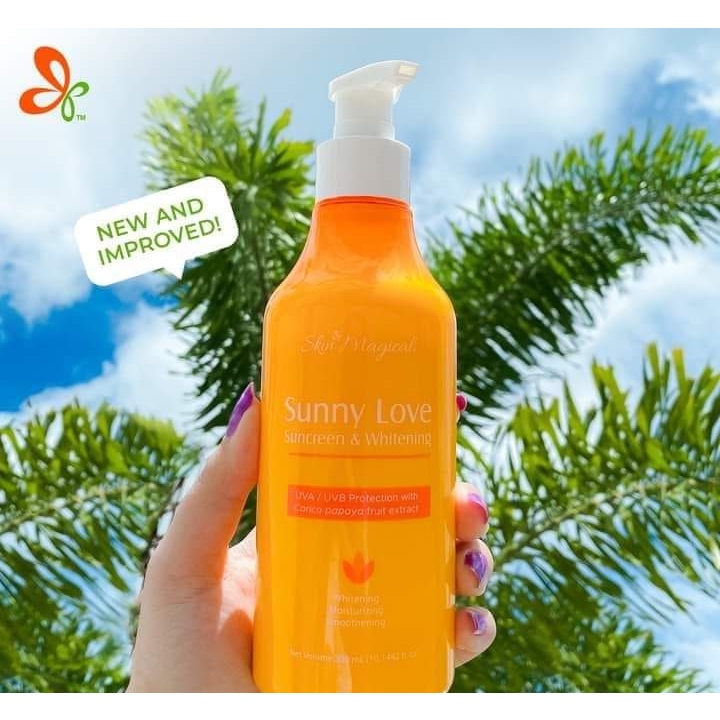 Skin Magical Sunny Love Sunscreen and Whitening Lotion 300ml | Shopee ...