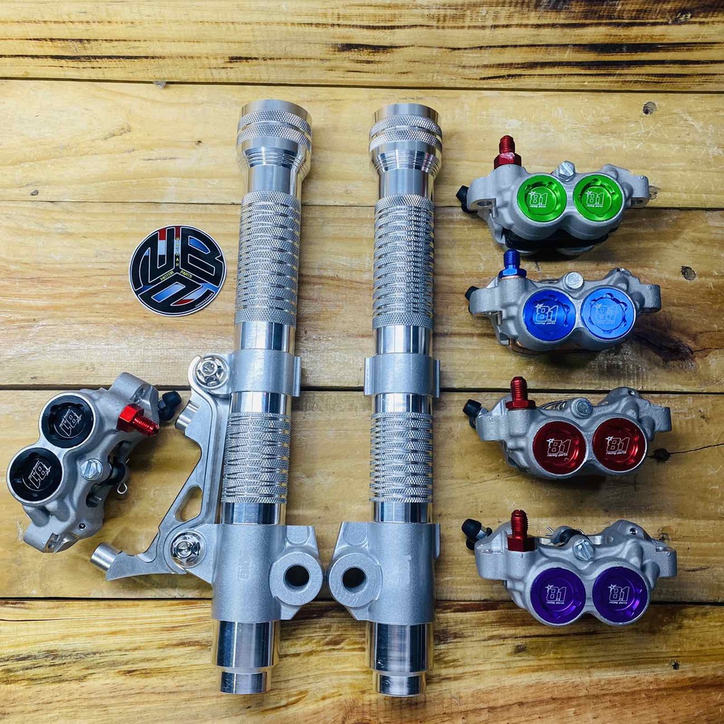 King of Drag Lighten Front Shock And Formula 8.1 4Pot Radial Caliper Wave125 Bracket SB concept ...