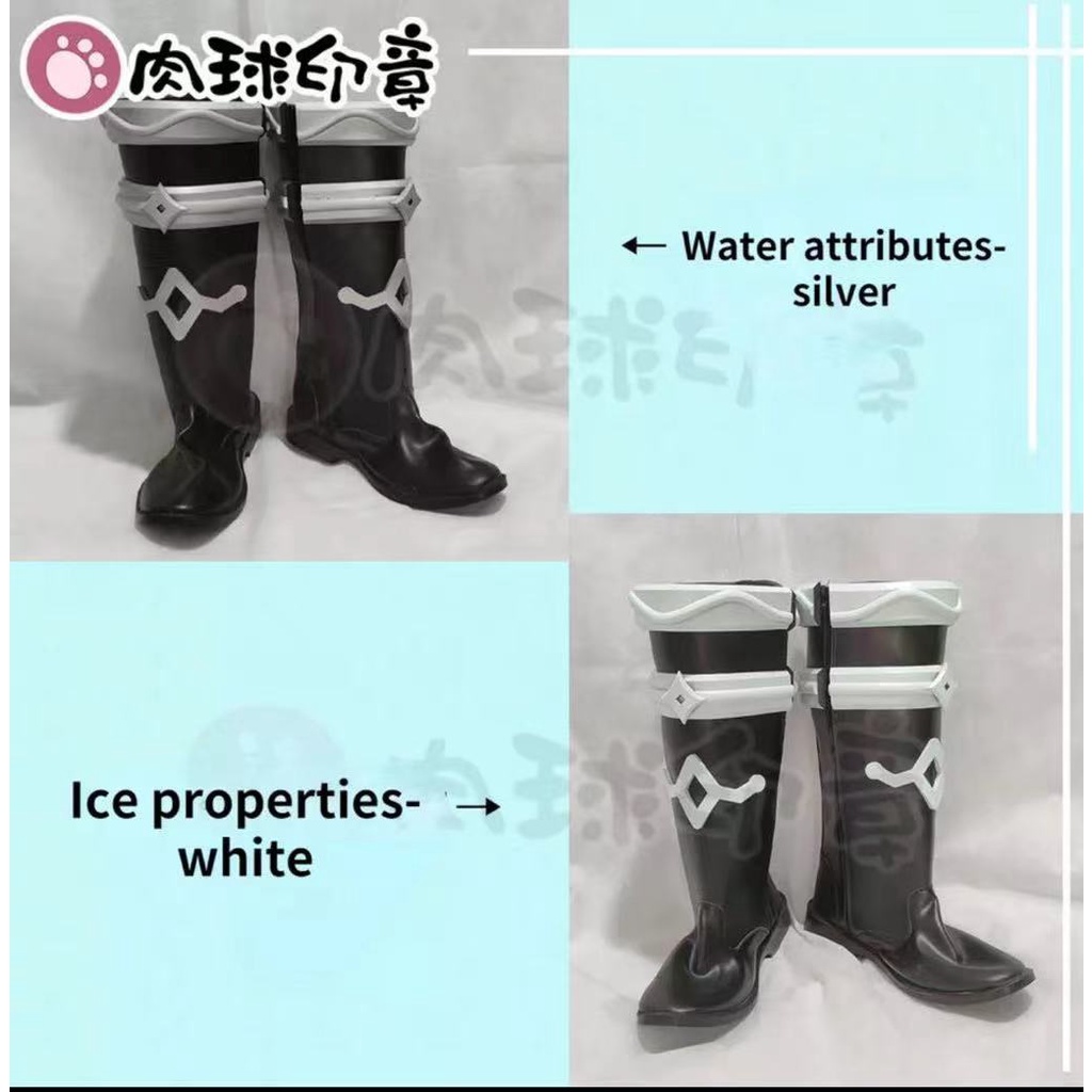 Genshin Impact Cosplay Ice Attribute Abyss Mage Costume Custom Cos Suit ...