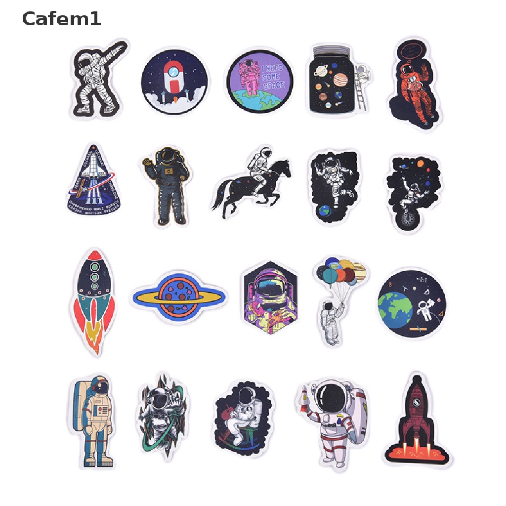CFPH 50pcs Spaceman Spaceport Skateboard Stickers Laptop Luggage Decals ...