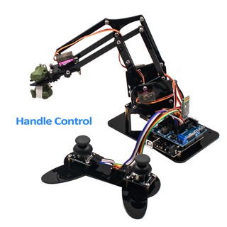 LAFVIN 4dof Acrylic Toys Robot Mechanical Arm Claw Kit For Arduino Uno ...