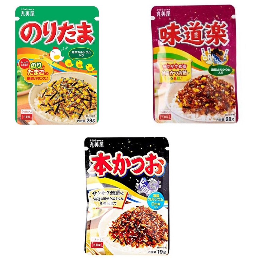 Marumiya Furikake Japanese Rice Powder 3 Flavors Products From Japan ...