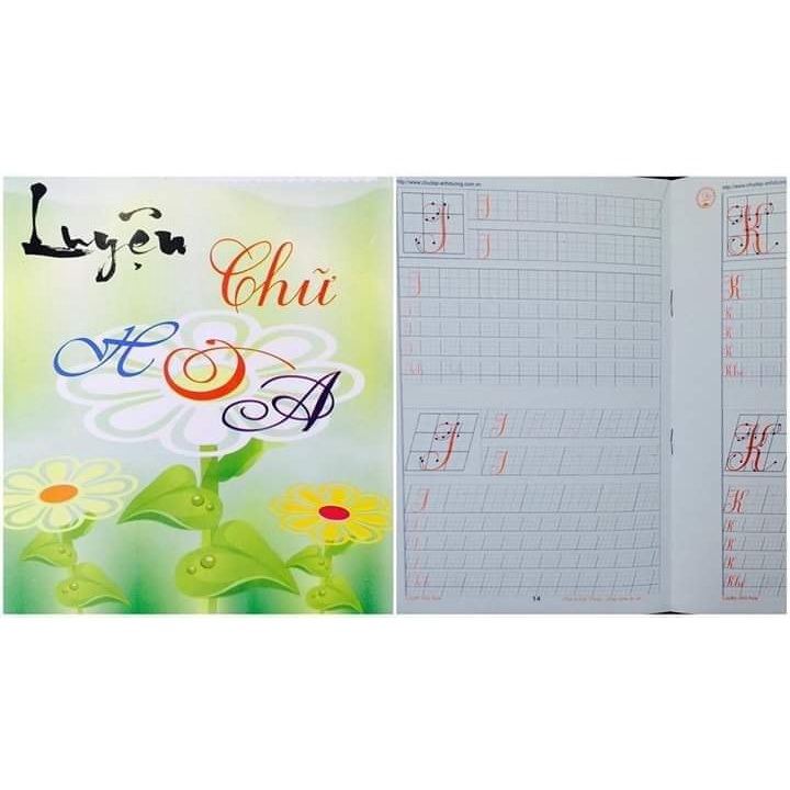 Beautiful handwriting practice notebook, Mr. Anh - Practice capital ...