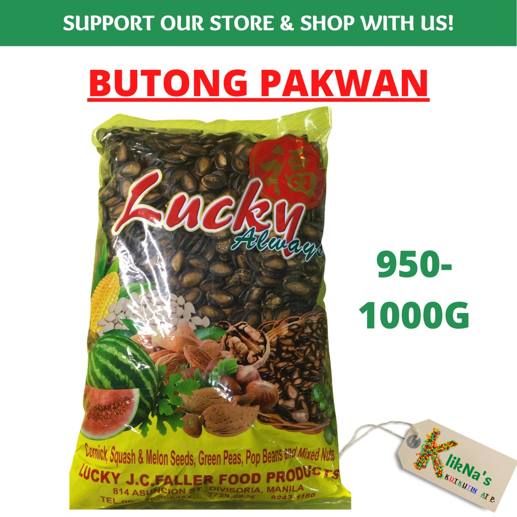 KlikNa's Kutkutin Butong Pakwan | Sunflower and Squash Seeds 1kilo ...