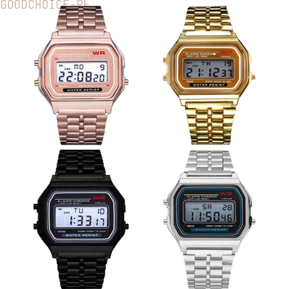 High Quality Unisex CASIO LED Retro Waterproof Watch With Stainless ...