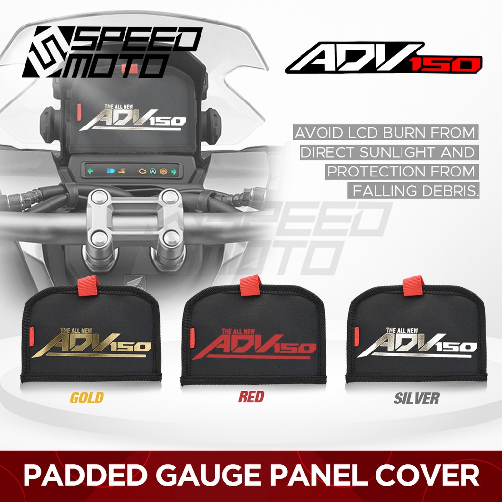 MOKOTO HONDA ADV 150 PADDED GAUGE PANEL COVER / GAUGE PANEL PROTECTOR ...