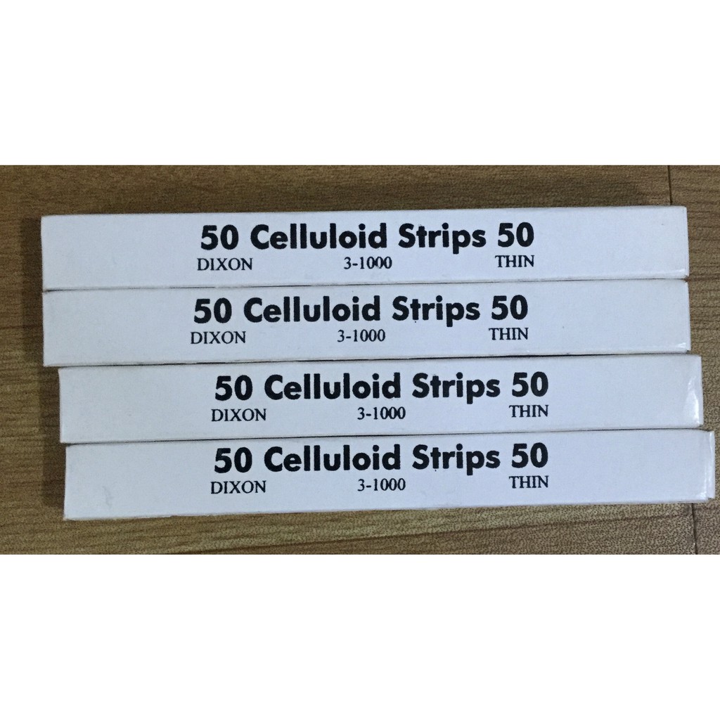 Clear Dental Celluloid Strip Clear Plastic Strip 50 pcs/box | Shopee ...